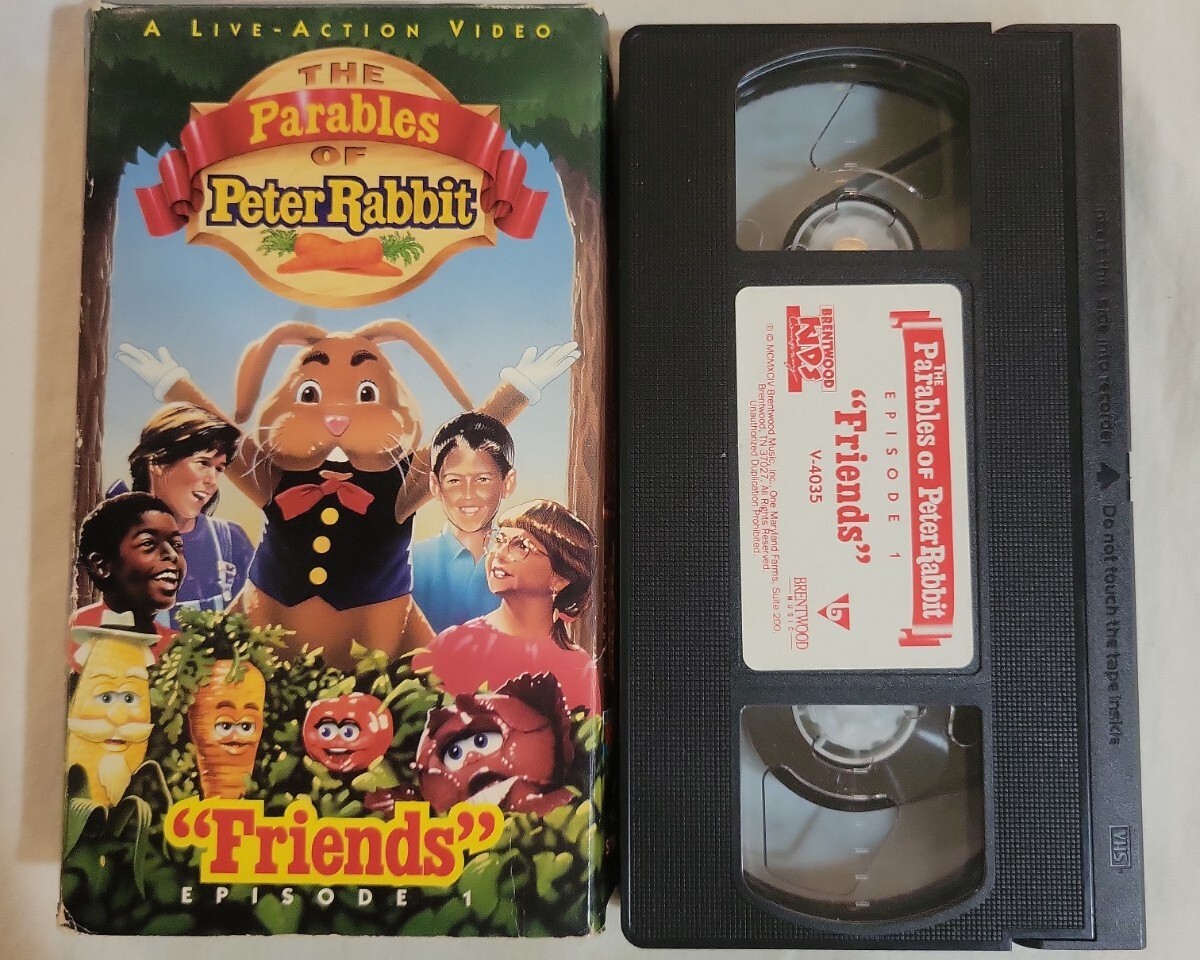 THE PARABLES OF PETER RABBIT “Friends” VHS Episode 1 1994 BRENTWOOD ...