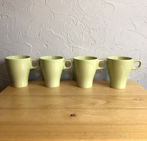 Set Of 4 IKEA Fargrik Light Lime Green Coffee Cups | eBay