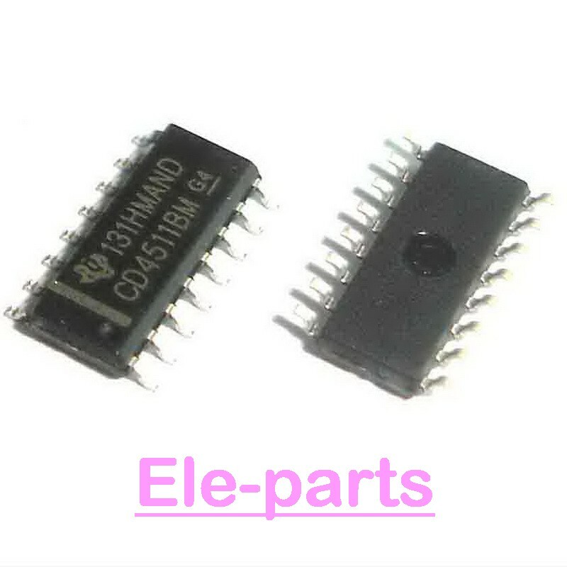 20 PCS CD4511BM SMD-16 CD4511 SOP-16 CMOS BCD-to-7-Segment Latch ...