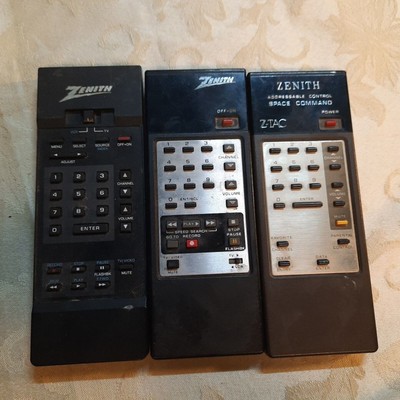 Lot Of 3 Zenith TV Remote Control Space Command 80s Vintage | eBay