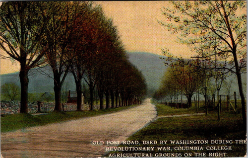 Vintage Postcard Old Post Road New York Columbia College Agricultural ...