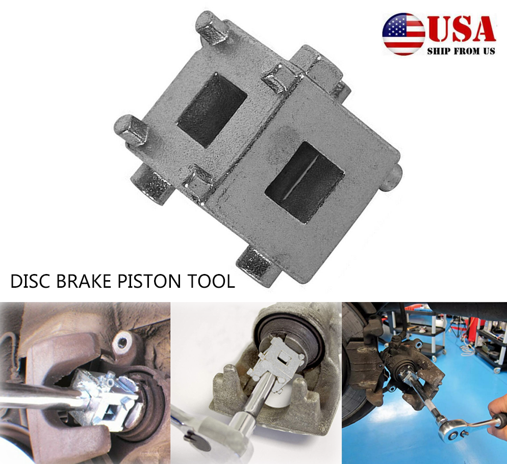 Rear Disc Brake Piston Caliper Wind Back Cube Adaptor Tool Universal 3/ ...