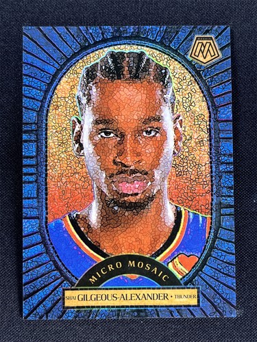 2024-25 Panini Mosaic Shai Gilgeous-Alexander #4 Micro Mosaic Prizm ...