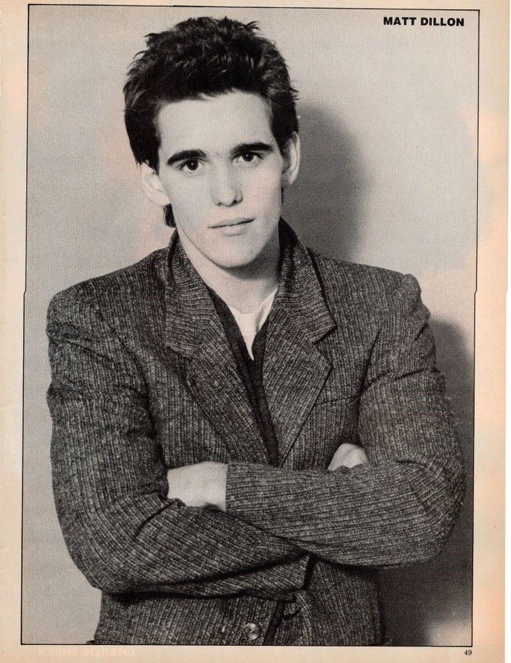 Charlie Sheen pinup Matt Dillon arms crossed picture photo portrait ...