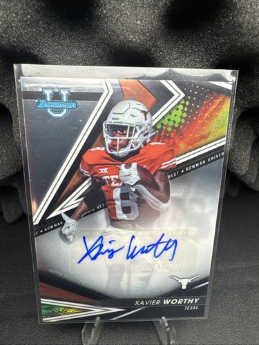 Xavier Worthy COLLEGE AUTO - Topps Bowman U “Best of 2022 Autographs ...