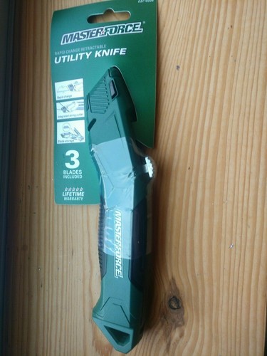 Masterforce Utility Knife with 3 spare Blades for sale online | eBay