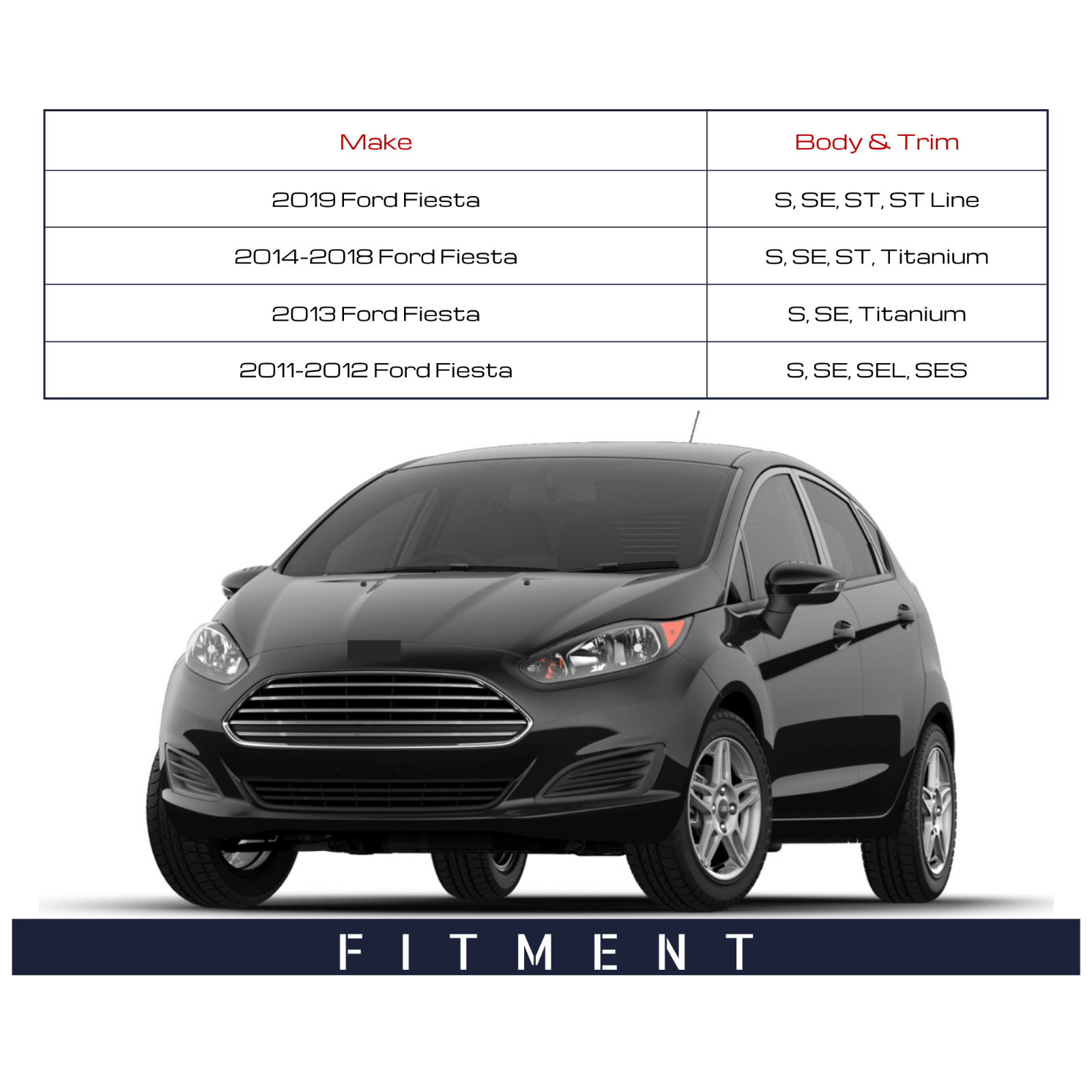 Driver Side Mirror for 2011-2019 FORD FIESTA with Power Heated Signal ...