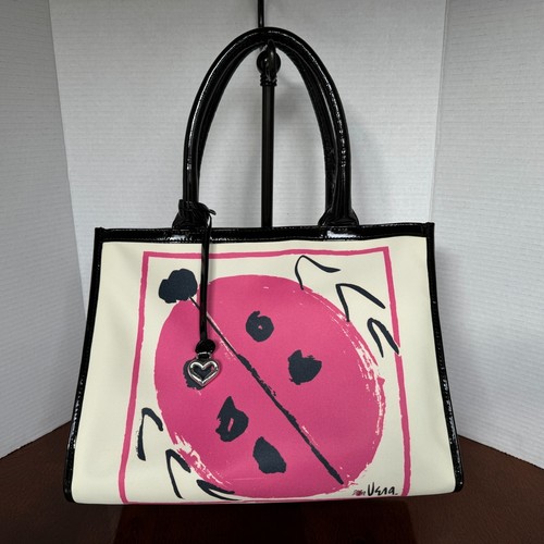 Brighton Celebrates Vera Ladybug Tote Patent Leather and Coated Canvas ...