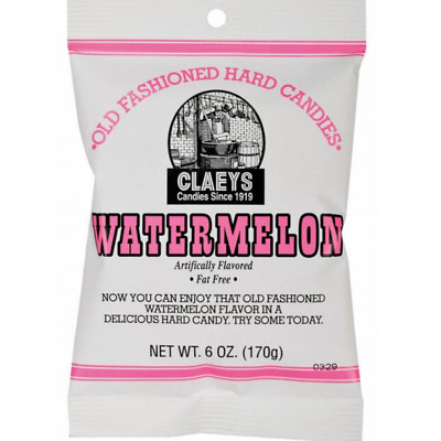 Claeys Old Fashioned Watermelon Hard Candy 6oz Bag Retro Hard Candy | eBay