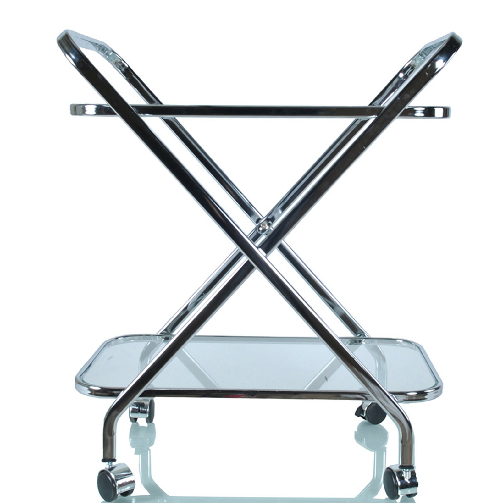 Serving Tray Table Bar Cart Trolley On Wheels Movable Table Bar Cart ...
