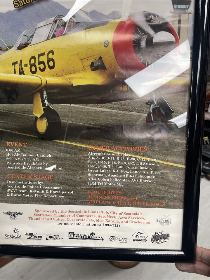 VINTAGE Scottsdale Airport Air Fair ‘94 Sat April 30, 1994 Original ...