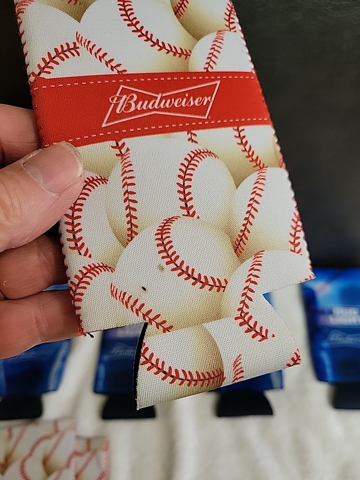 Bud Light ,Budweiser BASEBALL Can Koozie Lot OF 8. | eBay