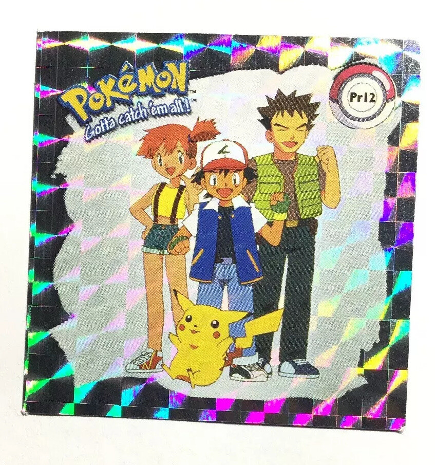 Ash and Friends PR12 Pokemon Artbox Sticker Prizm Series 1 1999 | eBay