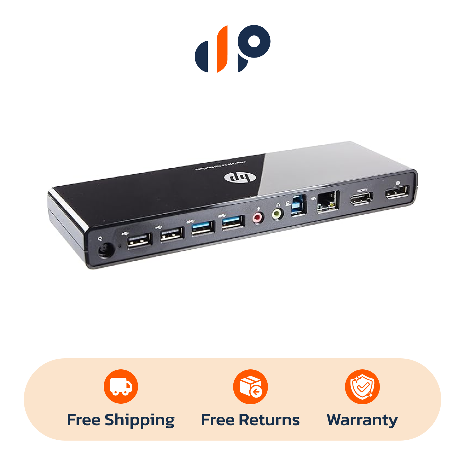 HP USB 3.0 Port Replicator Docking Station (H1L08AA#ABA) | SHIPS SAME ...