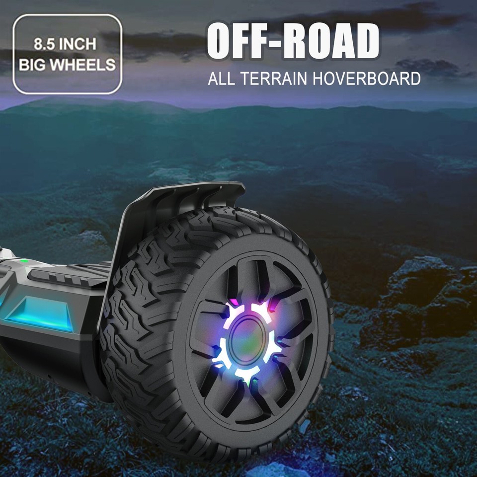8.5'' Off Road Big Wheels Hoverboard Electric Bluetooth Self-Balance E ...