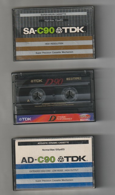 Vintage Cassettes - TDK - SA-C90/ AD-C90/ D90 - Used | eBay