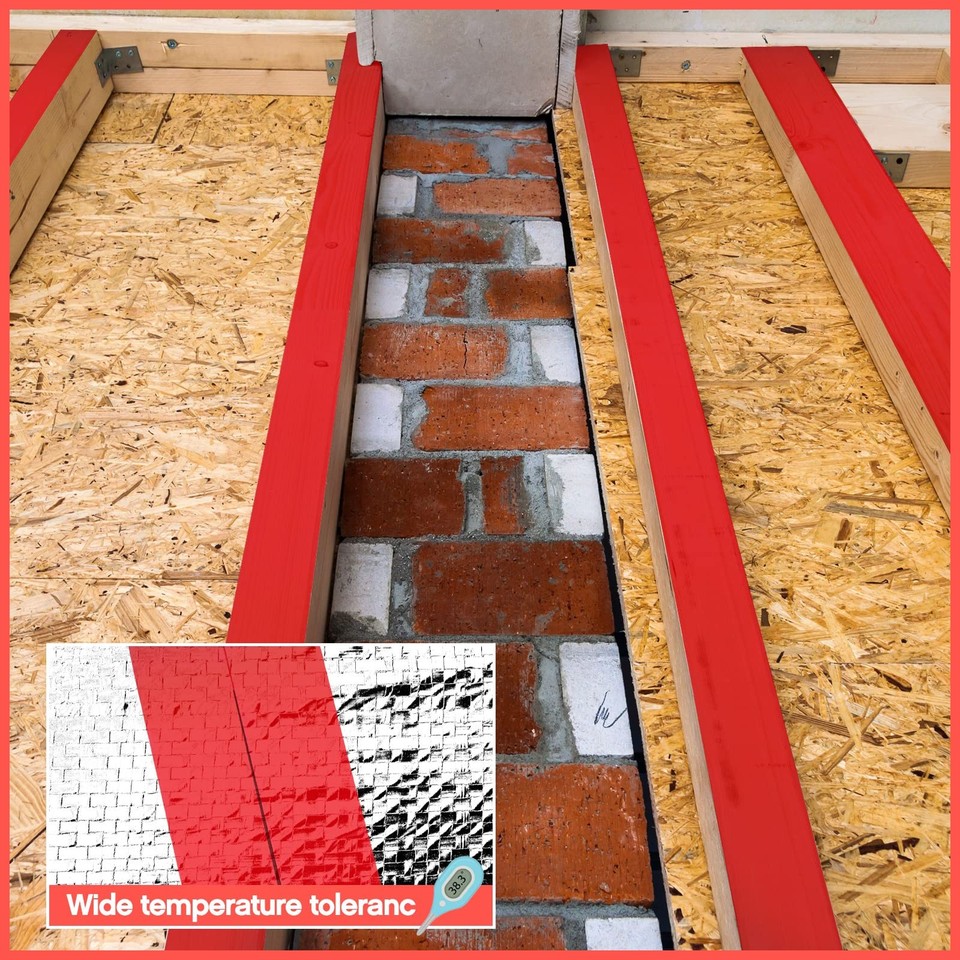 Juexica 6 Rolls Construction Seaming Tape Red 3 x 55 Yards Sheathing ...