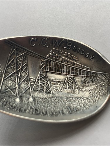 Vintage Sterling Silver C.G.W Bridge Souvenior Spoon | eBay