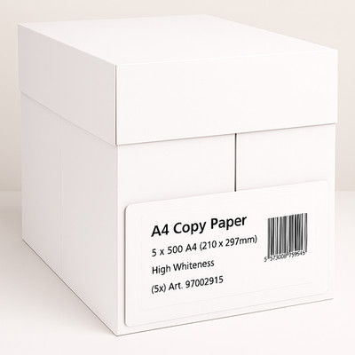 A4 COPIER PAPER PRINTER WHITE 1 2 3 4 5 REAMS OF 500 SHEETS PHOTOCOPY ...