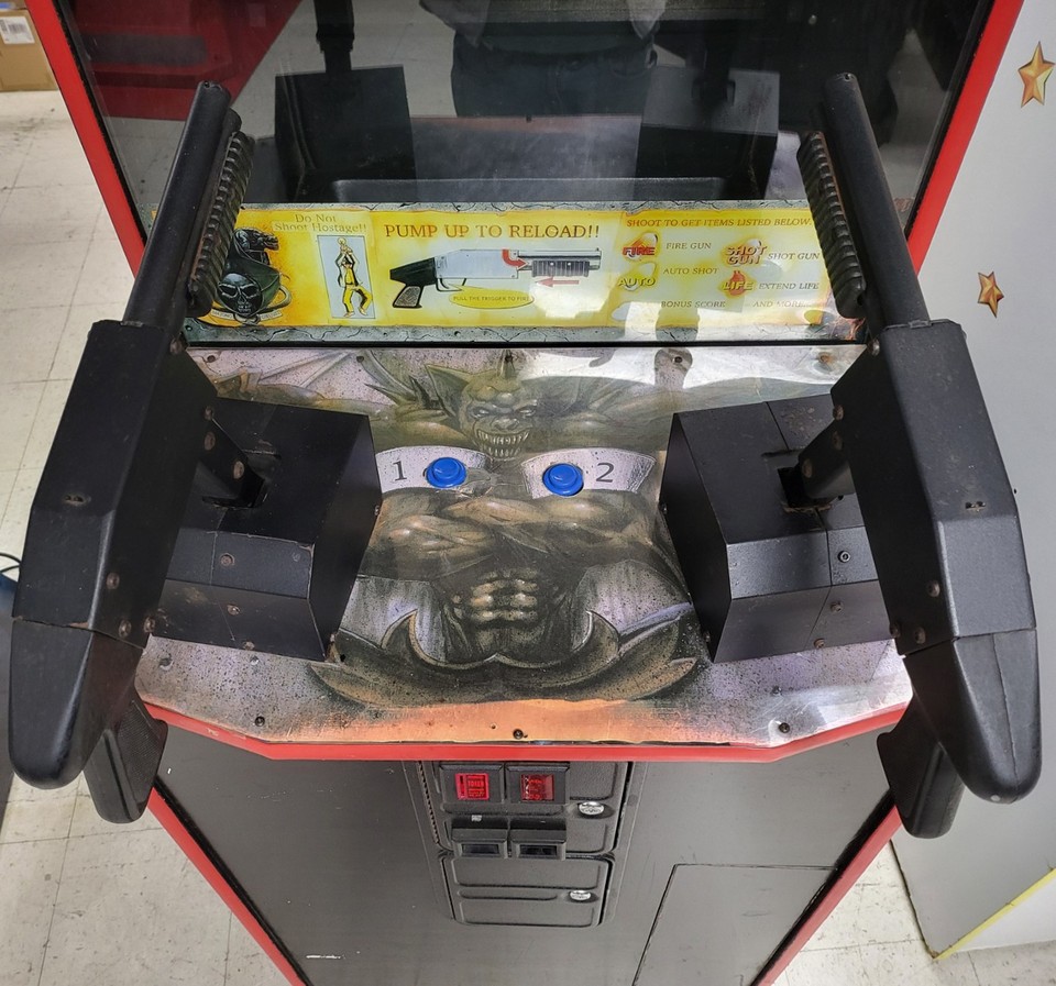 ZOMBIE RAID Full Size Arcade Gun Shooting Video Game Machine - WORKS ...