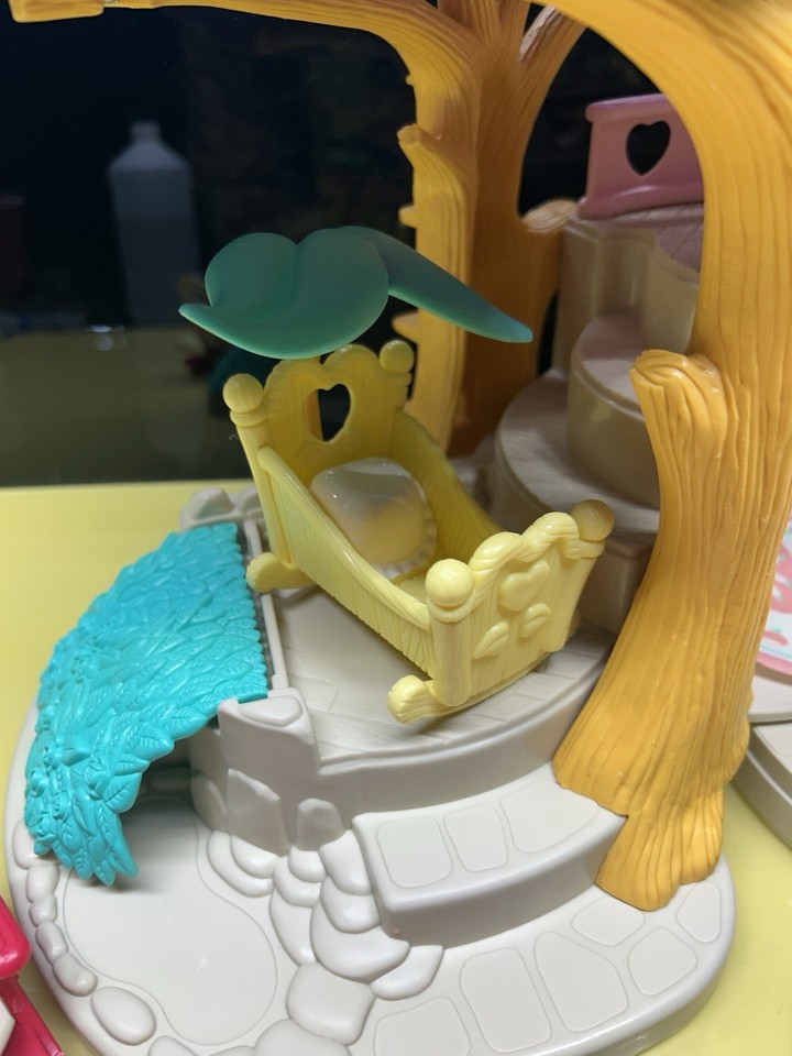 1997 Fisher Price Hideaway Hollow Bunny Treehouse plus Some Accessories ...