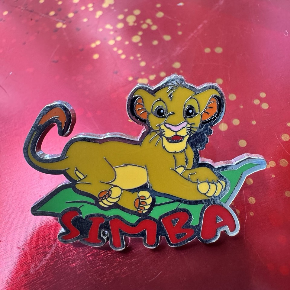 DISNEY PIN SIMBA NAME MONOGRAM ON LEAF THE LION KING | eBay