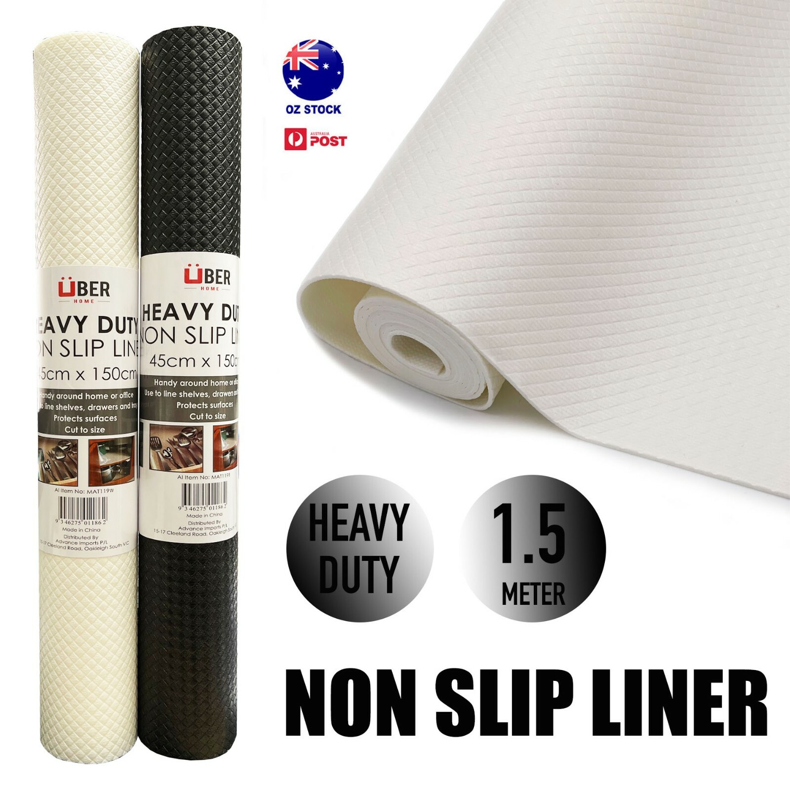Heavy Duty Non Slip Liner Drawer Shelf Anti Slip Mat Thick Placemat ...