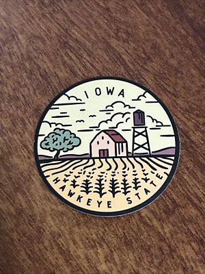 Iowa Sticker - States Decal Hydroflask Laptop - USA | eBay