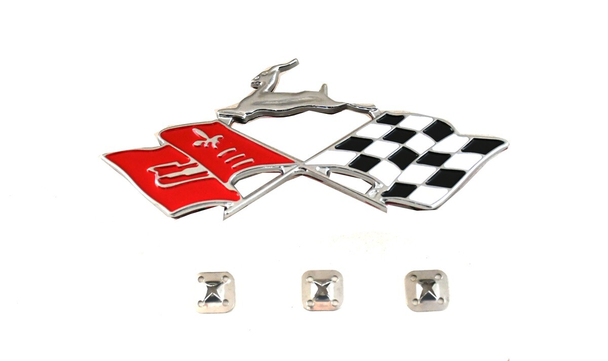 2Pcs Impala SS Emblems Rear Side Badge for 61-62 Chevy 3780964 Chrome ...