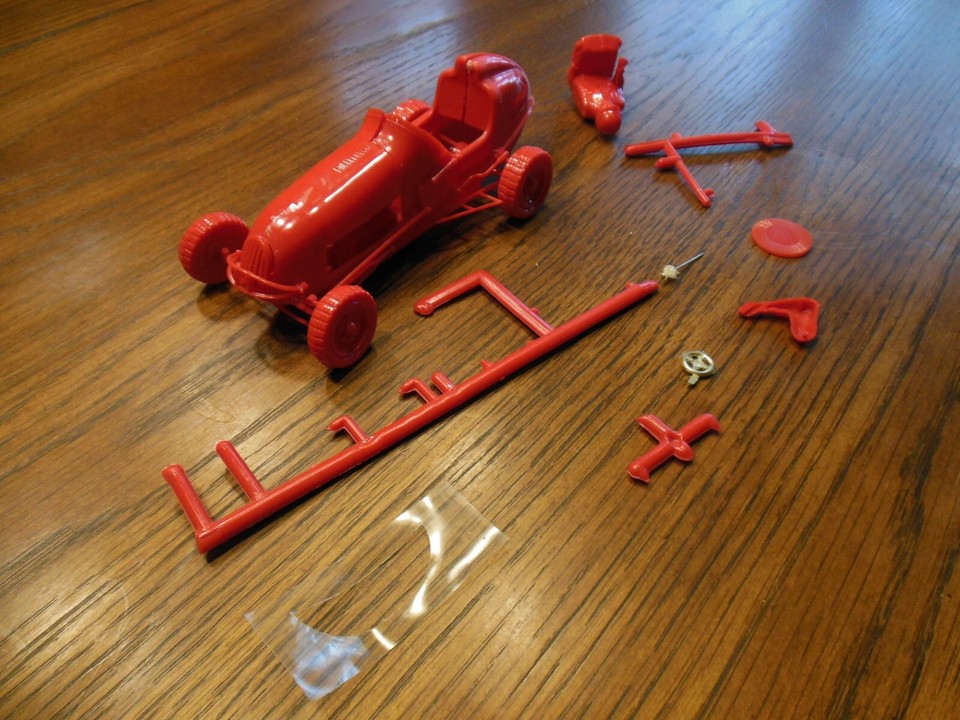 MONOGRAM MIDGET RACER VINTAGE MODEL KIT ANTIQUE ORIGINAL P-1 98 NOT ...