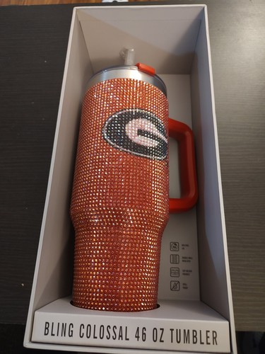 NCAA Bling Rhinestone Colossal UGA 46oz Tumbler Georgia Bulldogs Go ...