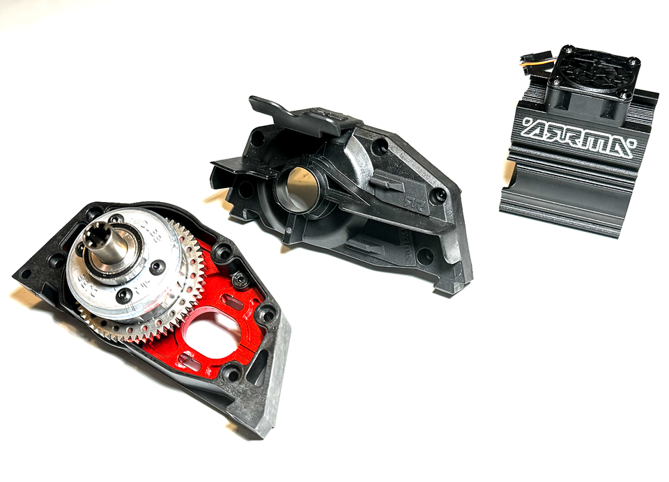 ARRMA Metal Center Diff 4s Mojave Outcast Kraton Mount Case Cooling Fa ...