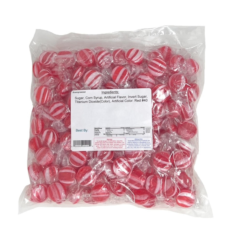 YANKEETRADERS® Cinnamon Discs, Red and White Striped 2 lbs ~ FREE ...
