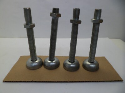 MACHINE EQUIPMENT STEEL LEVELING FEET METRIC M16-2.0 5-3/4" TALL LOT OF ...
