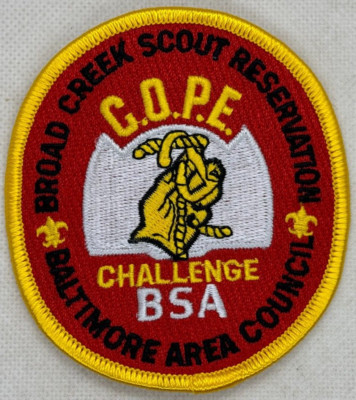 BSA BROAD CREEK SCOUT RESERVATION COPE CHALLENGE BALTIMORE AREA COUNCIL ...