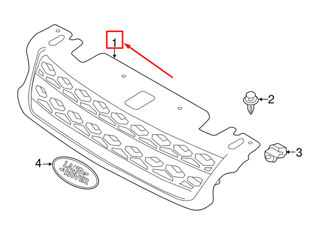Range Rover Sport L494 Front Grille Genuine LR054767 for sale online | eBay