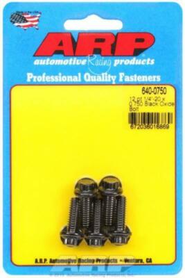 ARP 5-Pack Bolt Kit 12-Point Head Black 1/4" UNC x .750" UHL 5/16 ...