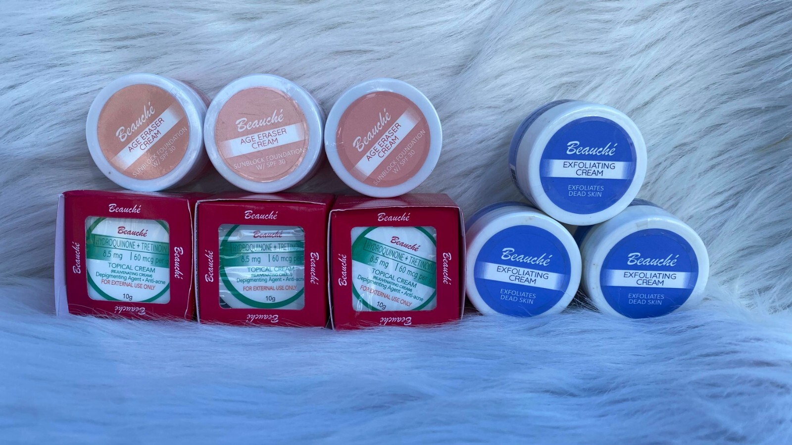 3 PACK BEAUCHE BEAUTY SPF 30 AGE ERASER CREAM NEW SEALED FREE SHIPPING ...