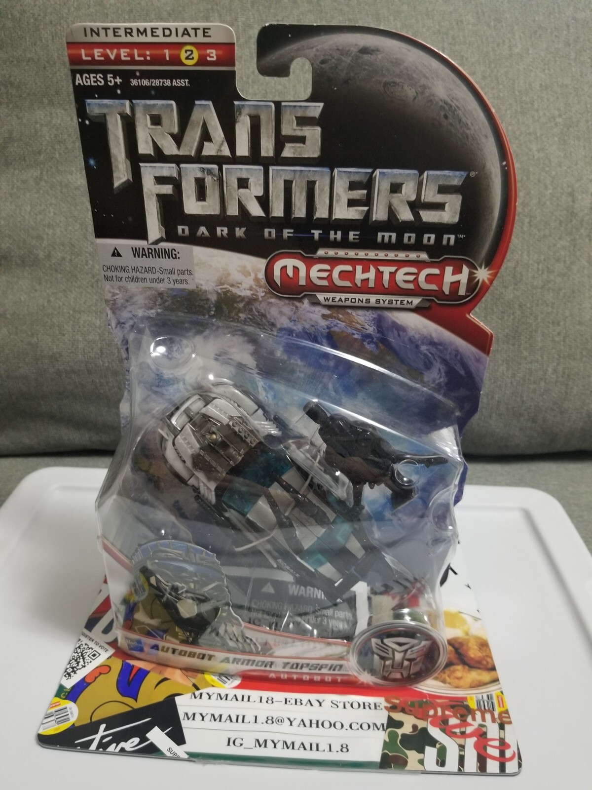 Hasbro Mechtech Dark of The Moon Deluxe Class - Autobot Armor Topspin ...