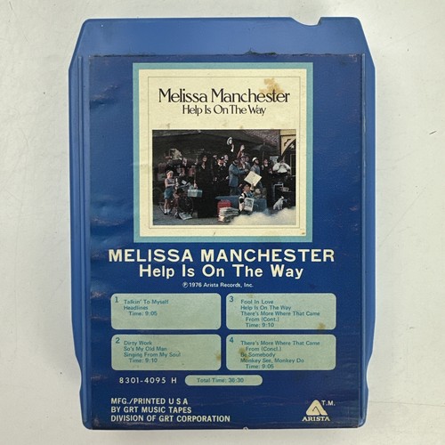 Melissa Manchester Help Is On The Way (8-Track Tape) | eBay