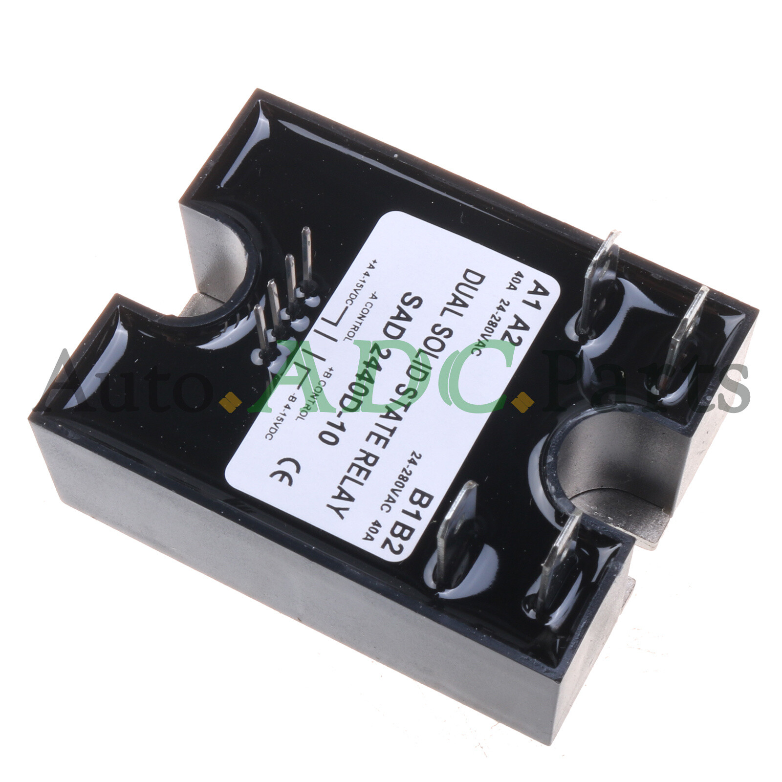 Dual Solid State Relay Random Turn On SSR 4-15VDC Input 280VAC 40A ...