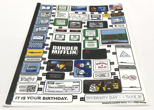 Lego New Sticker Sheet for Set 21336 Sheet 1 from The Office | eBay UK