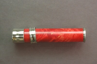 FLY ROD REEL SEAT Dyed Maple Burl 10804 Pocketed NS Slide Band 0.435 ...