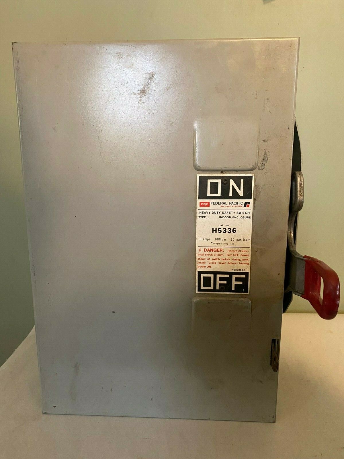 FPE 30 AMP HEAVY DUTY SAFETY SWITCH H5336 | eBay
