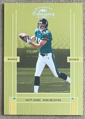 2005 Donruss Classics Matt Jones Rookie /999 Jacksonville Jaguars #208 ...