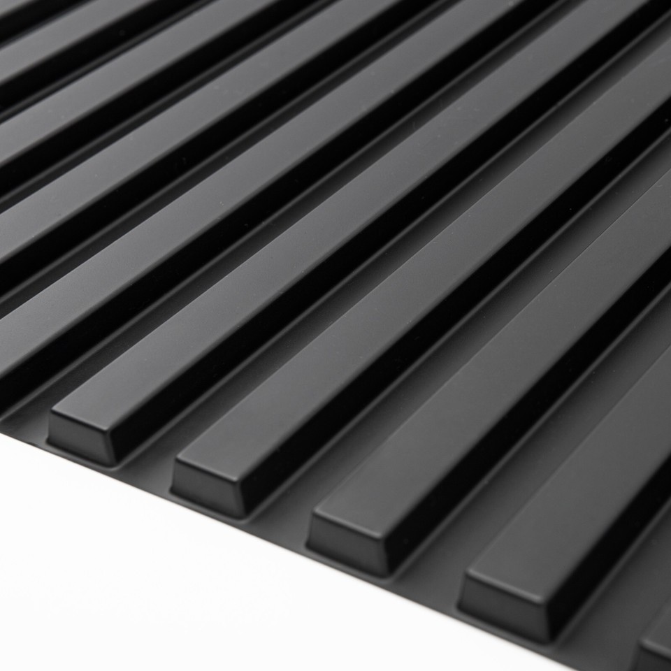 Art3d 12-Pack 19.7''x19.7'' Slat Wall Panel, 3D Fluted Textured Panel ...