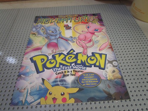 BURGER KING 1999 POKEMON THE FIRST MOVIE PROMO LEAFLET VOL.10 ISSUE 8 ...