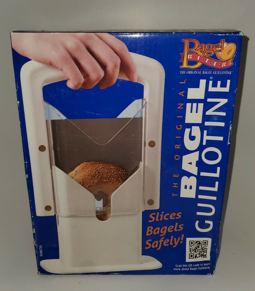 Bagel Biter Slicer Cutter "The Original Bagel Guillotine" Kitchen Tool ...