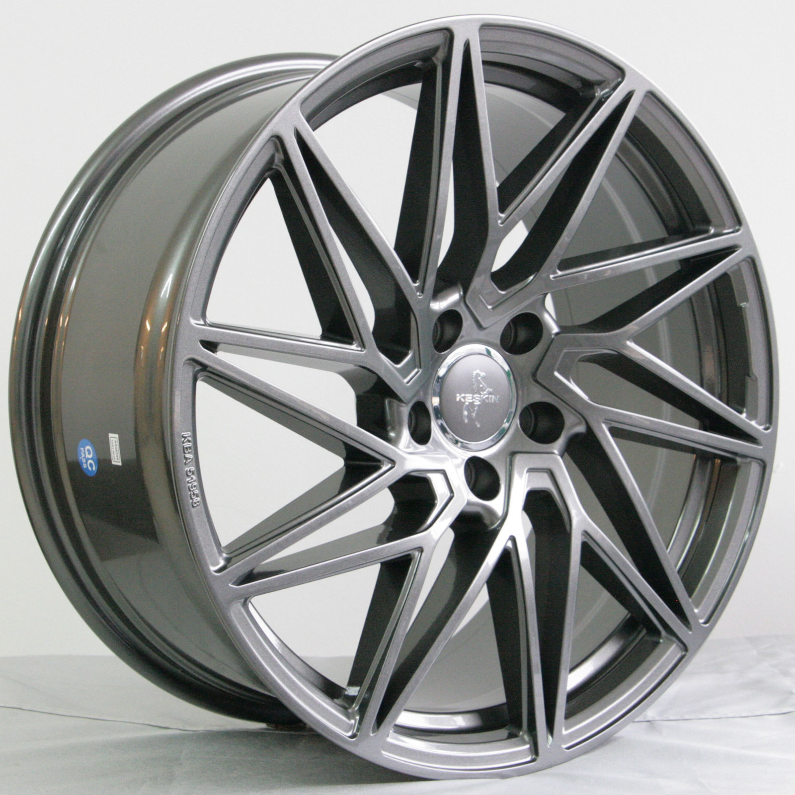 19" ABE Keskin KT20 Sommerräder Grau 225/35 Reifen für Mercedes C ...