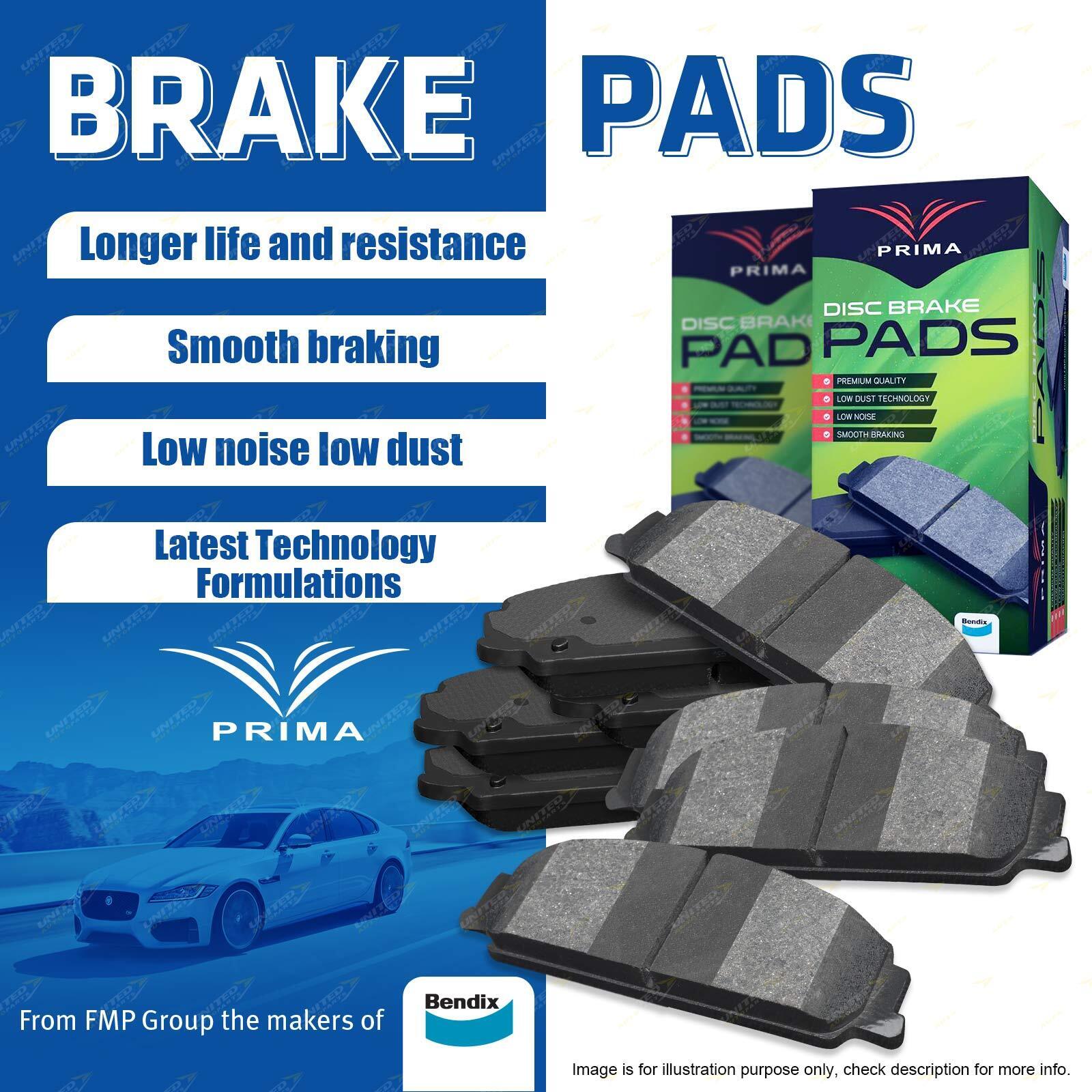 8pcs Front + Rear Prima Brake Pads for Isuzu MU UCS17 UCS55 USC17 ...